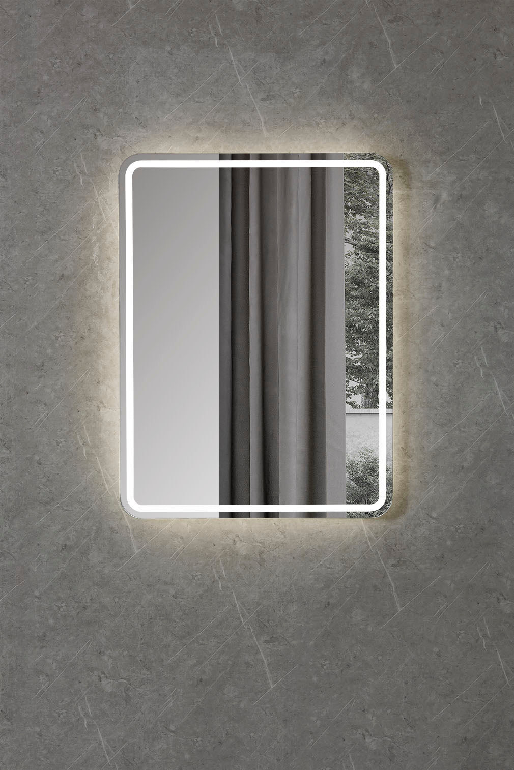 Lumi LED Mirror – Touchless, Backlit Bathroom Mirror – Mango Bath